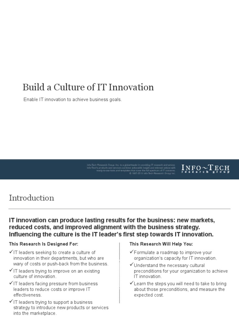 Build A Culture of Innovation Storyboard | PDF | Innovation | Strategic ...