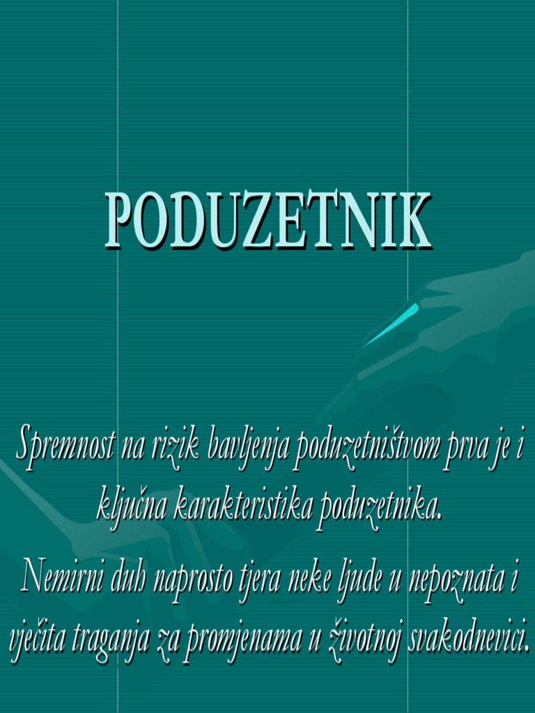 Poduzetnik PDF | PDF