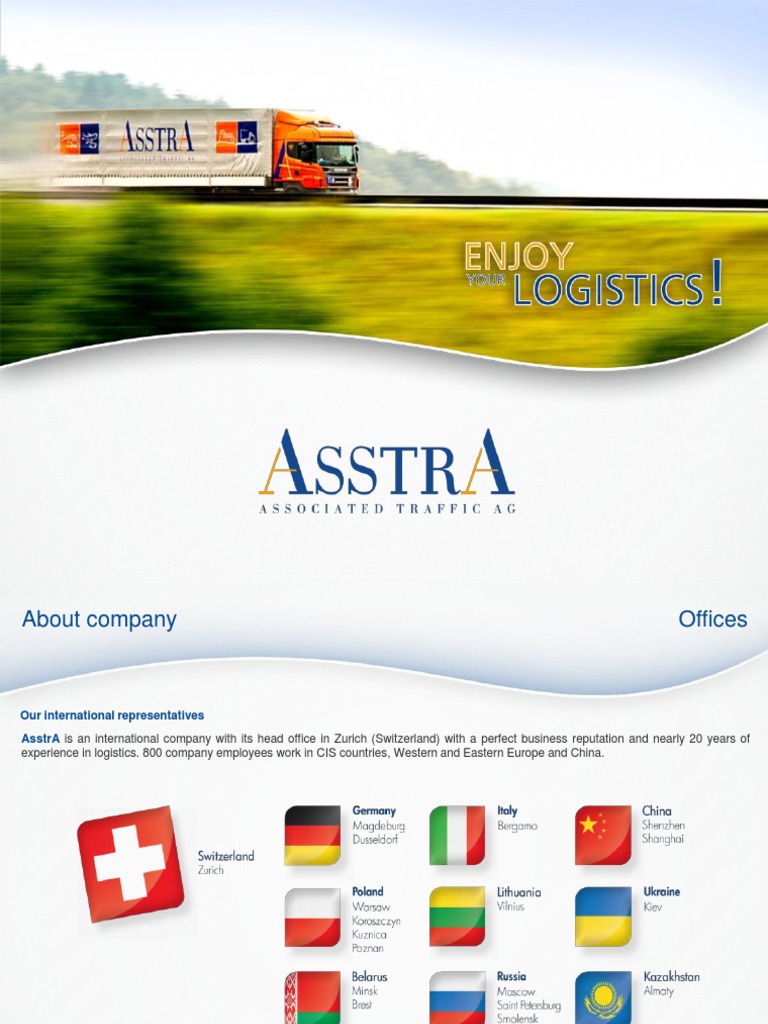 AsstrA Logistics Overview and Services | PDF | Cargo | Logistics