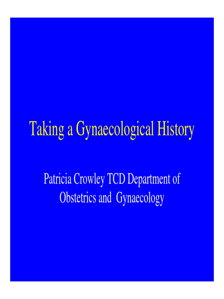 Gynaecological History Guide | PDF | Menstruation | Menstrual Cycle