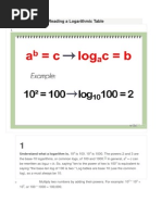 Log Antilog Tables | PDF | Logarithm | Numbers