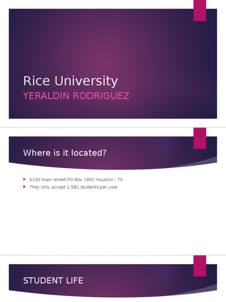 Rice University Admissions Guide | PDF