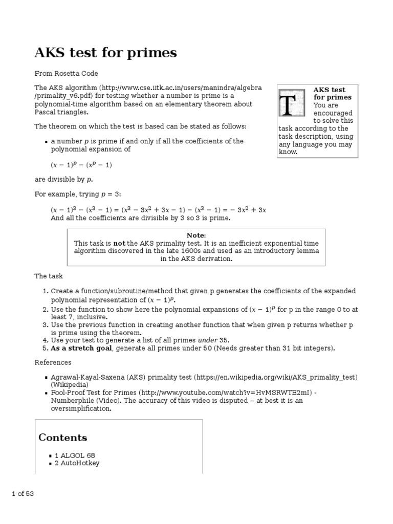 Aks Codes | PDF | Time Complexity | Computer Programming