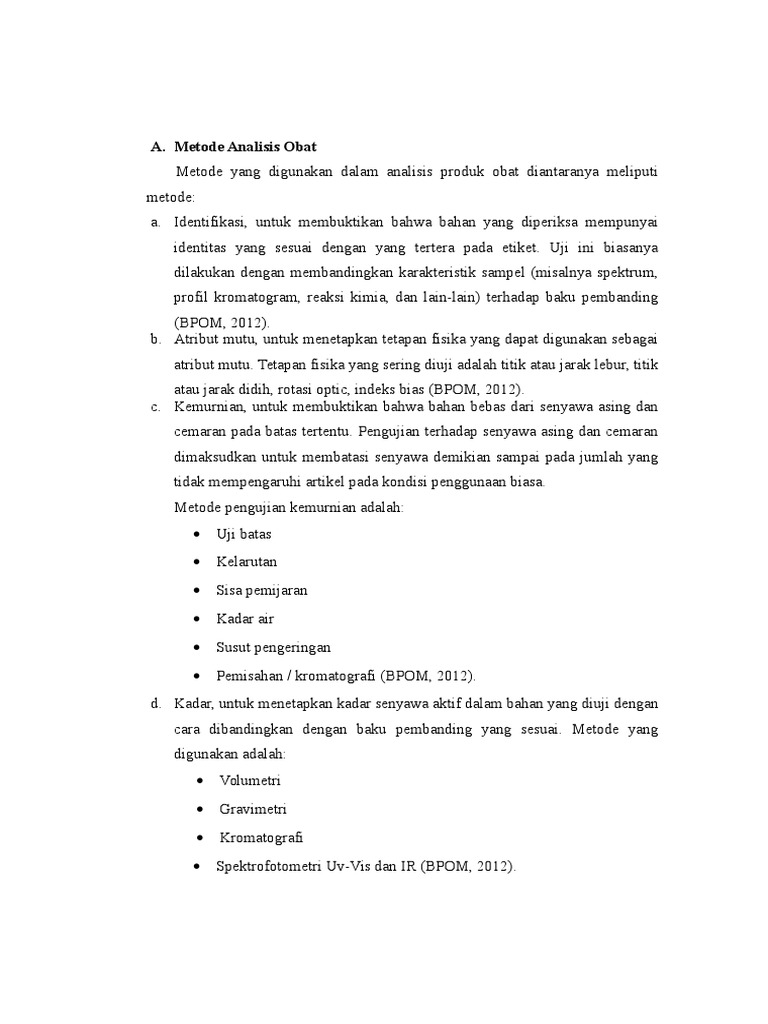 Metode Analisis Farindus | PDF