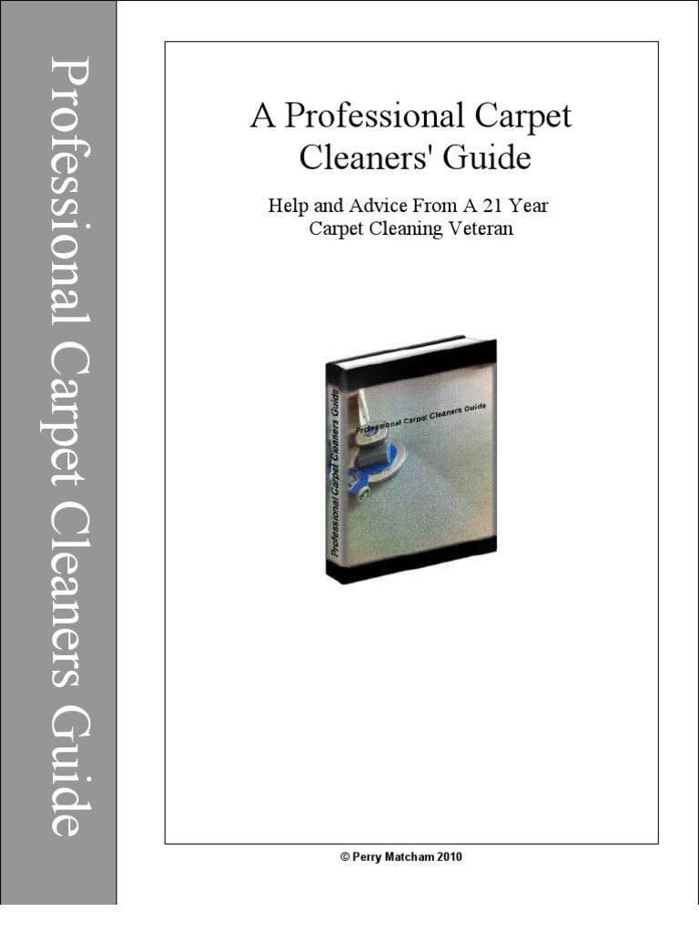 A Professional Carpet Cleaners Guide | PDF | Yarn | Textiles