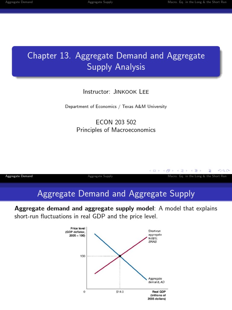 Aggregate Demand and Supply Dynamics | PDF | Aggregate Demand ...