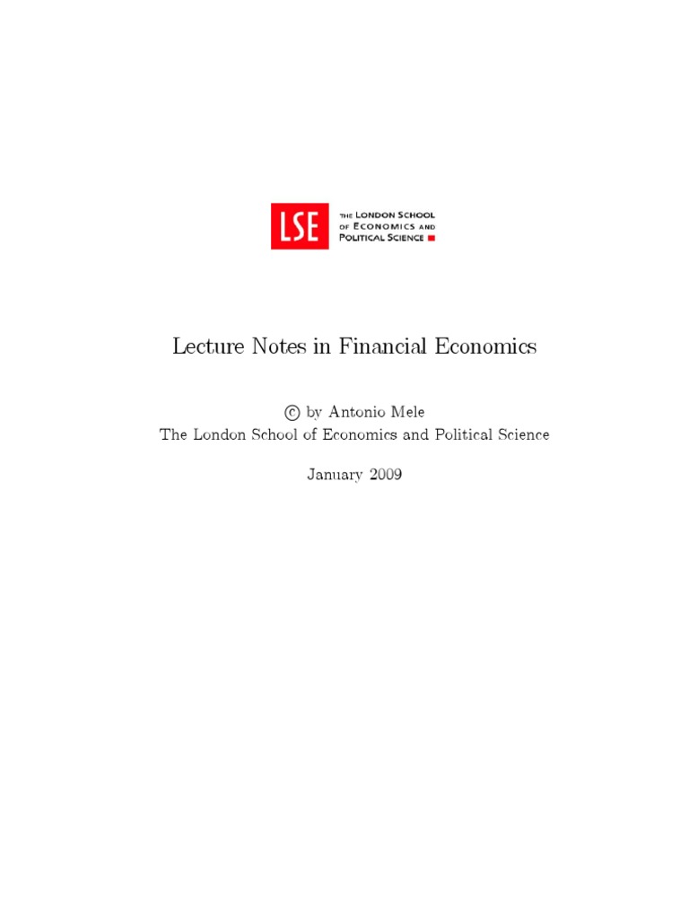 Financial Economics | PDF | Volatility (Finance) | Financial Economics