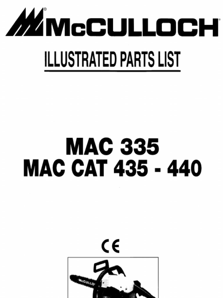 Mcculloch Mac 335 Mac Cat 435 | PDF