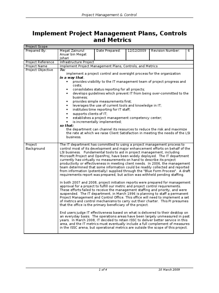 PM Planning and Contol Template | PDF | Project Management | Economies
