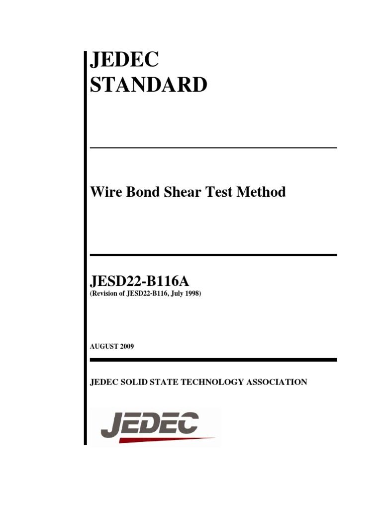 22B116A - Ball Shear Test | PDF | Wire | Welding