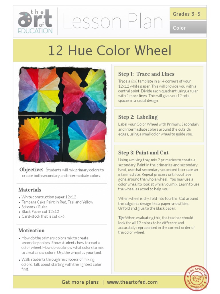 12 Hue Color Wheel | PDF | Color | Lesson Plan