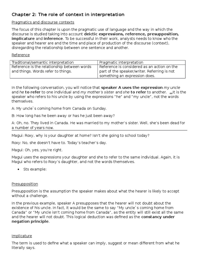 Chapter 2 - Discourse Analysis - Gillian Brown and Yule | PDF ...