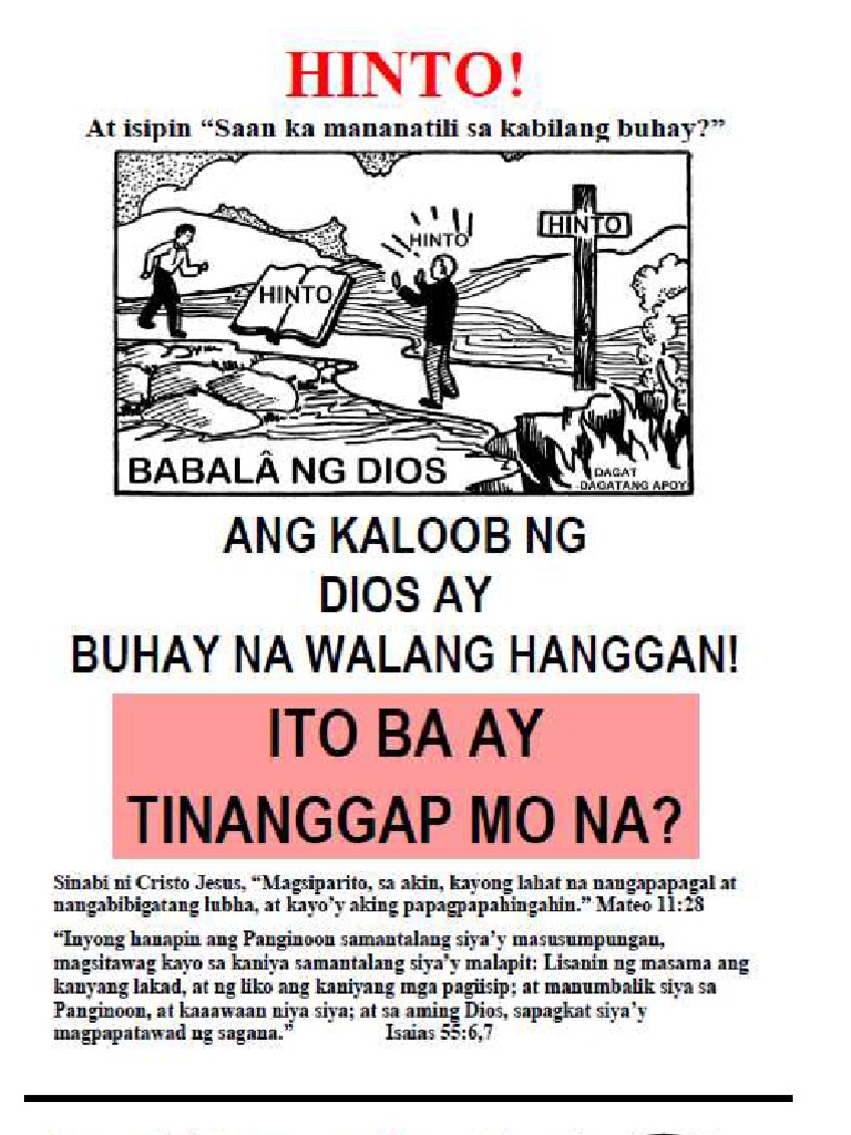 Tagalog - Stop Tract | PDF