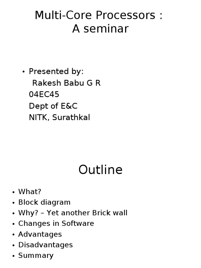 Multi Core Processors | PDF | Multi Core Processor | Central Processing Unit