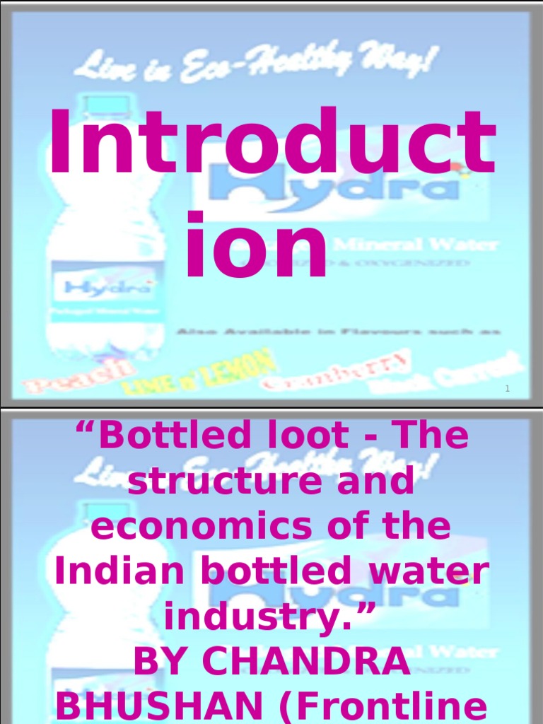 Hydra Mineral Water Marketing Strategy | PDF | Bottled Water | Water ...