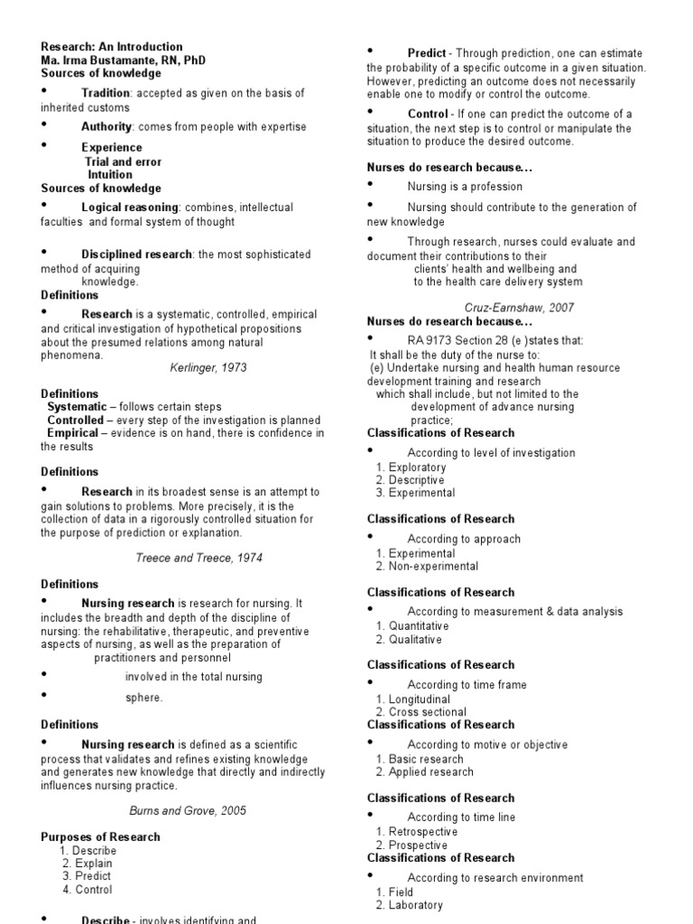 Research Handouts | PDF | Qualitative Research | Scientific Method