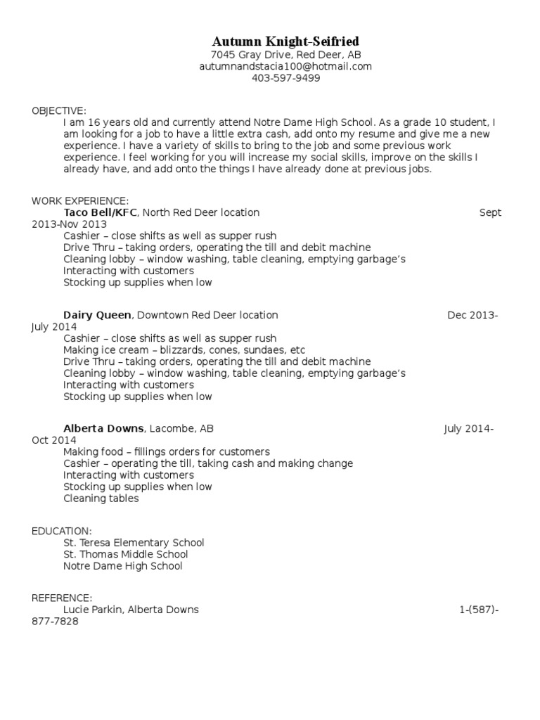 Autumn Resume | PDF | Career & Growth | Self-Improvement