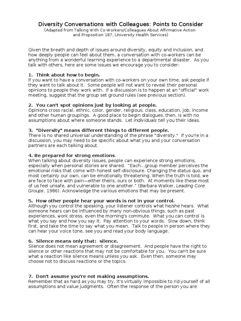 CITE Conversation Tips | PDF | Feeling | Silence