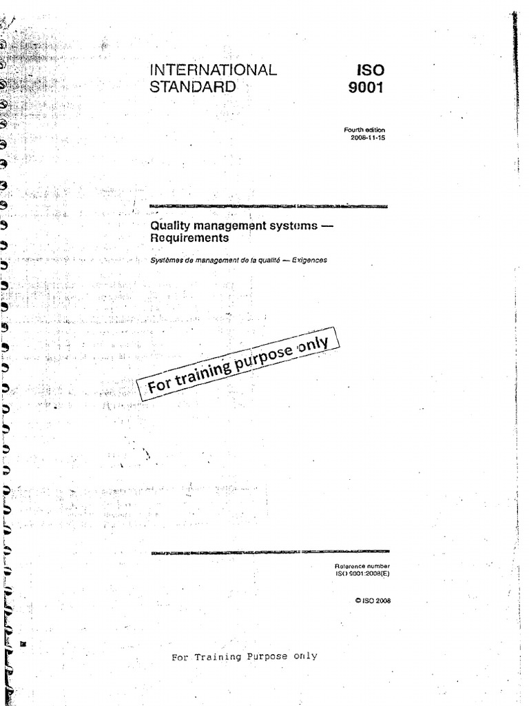 Iso 9001-2008 | PDF | Iso 9000 | Quality Management