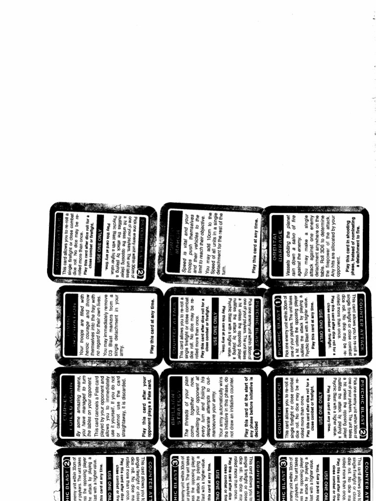 Epic 40k 3rd Edition Fate & Emperors Tarot | PDF