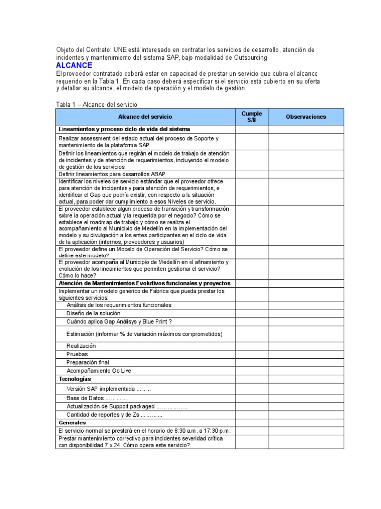 Ejemplo De Propuesta De Rfp Para Contratistas