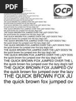 OCP Color Test Chart | PDF