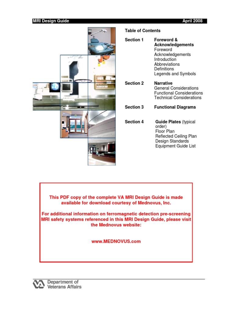 MRI Design Guide Table of Contents Section | PDF | Magnetic Resonance ...