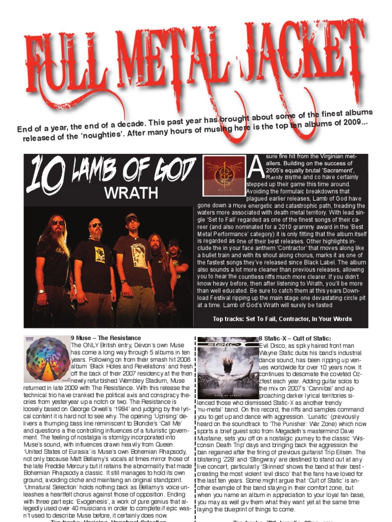 Top 10 2009 Albums Main - Layout 1 | PDF | Musical Subgenres | Rock Music