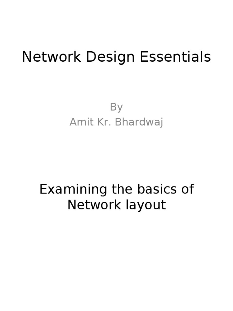 LMT 2 Network Design Essentials | PDF | Network Topology | Computer Network