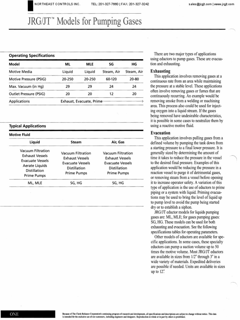Eductor Design - Jacoby | PDF | Gases | Pump