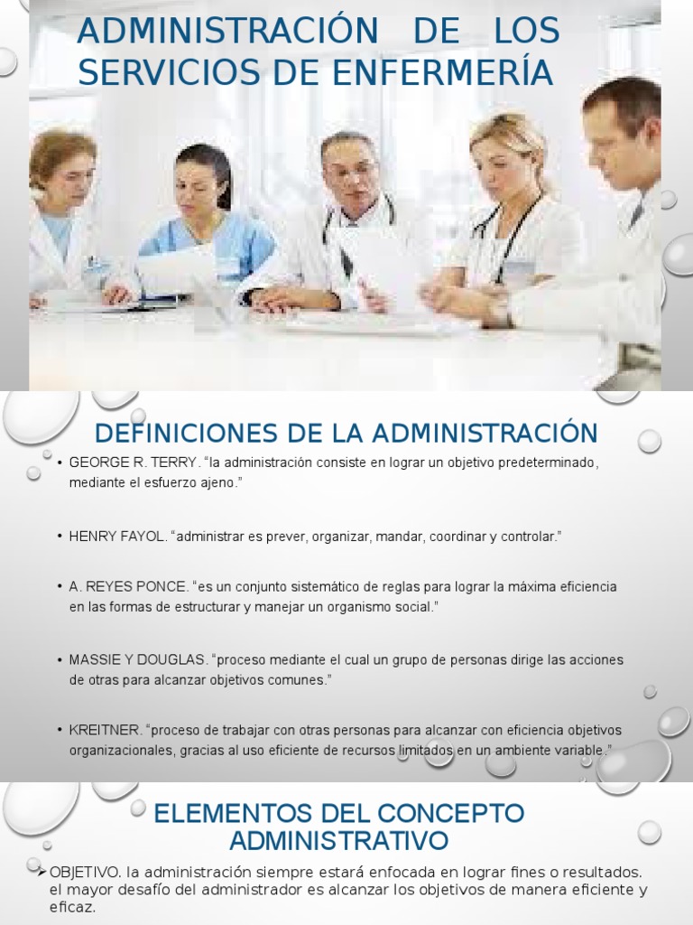 Administración de Los Servicios de Enfermería | PDF | Enfermería | Science