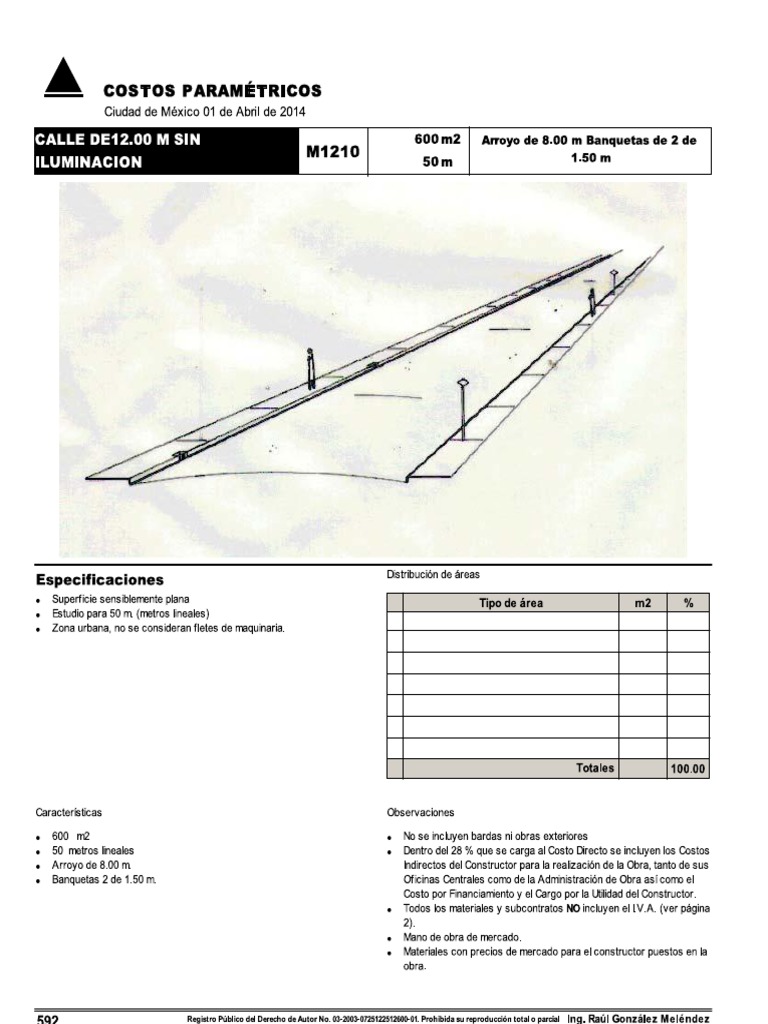 Imic Costos-Parametricos-2014 Urbanizacion y Equipamiento | PDF
