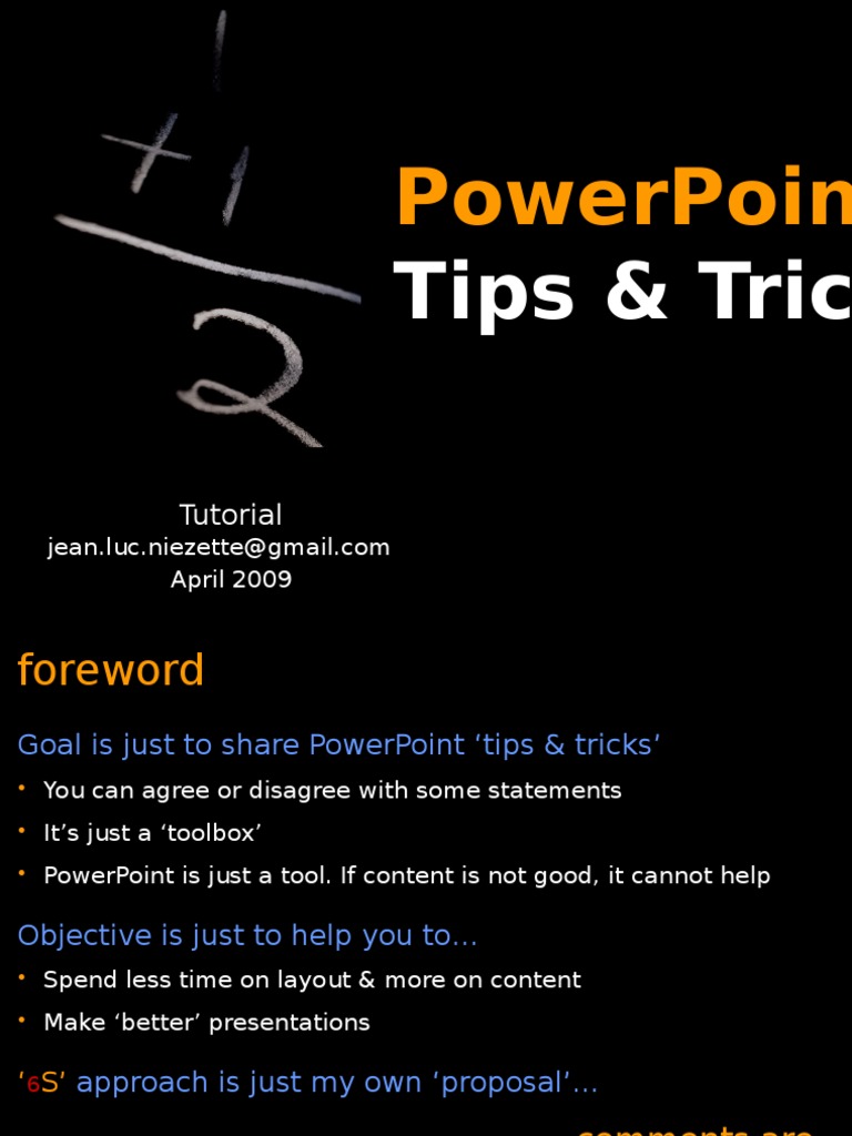 Powerpoint Tips and Tricks | Page Layout | Microsoft Power Point