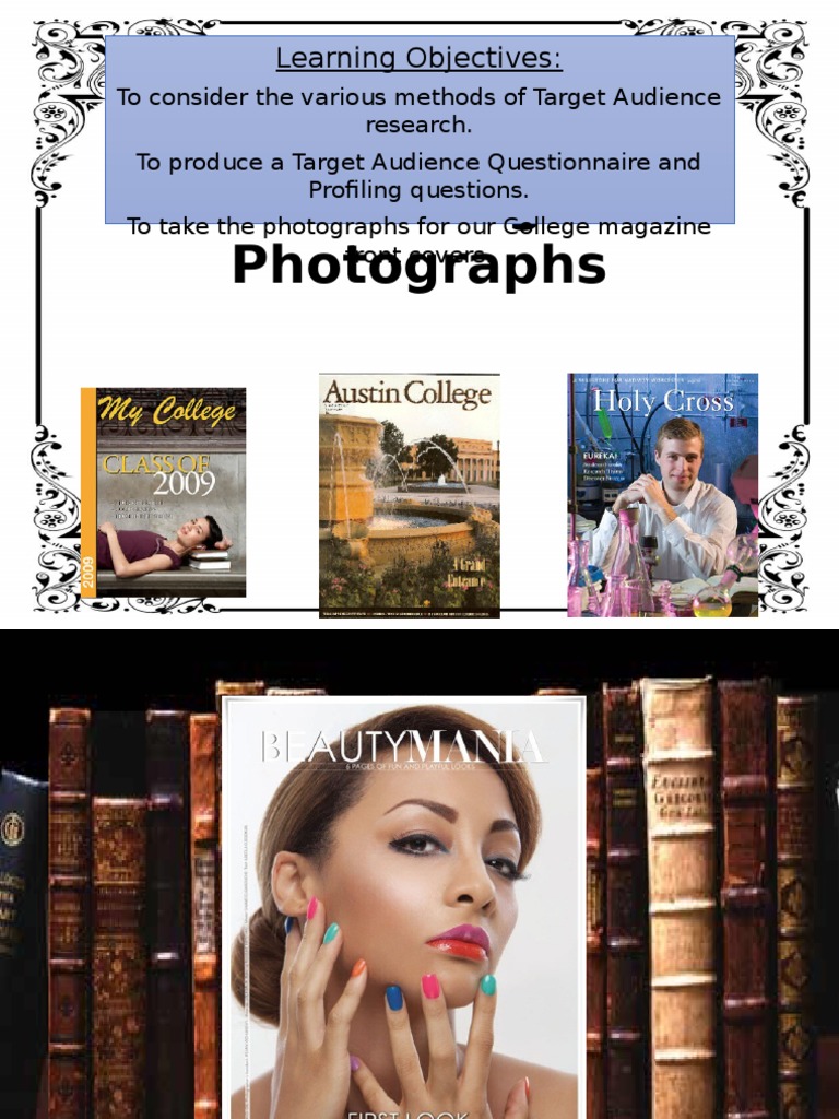 Target Audience Research & Photography | PDF | Target Audience ...