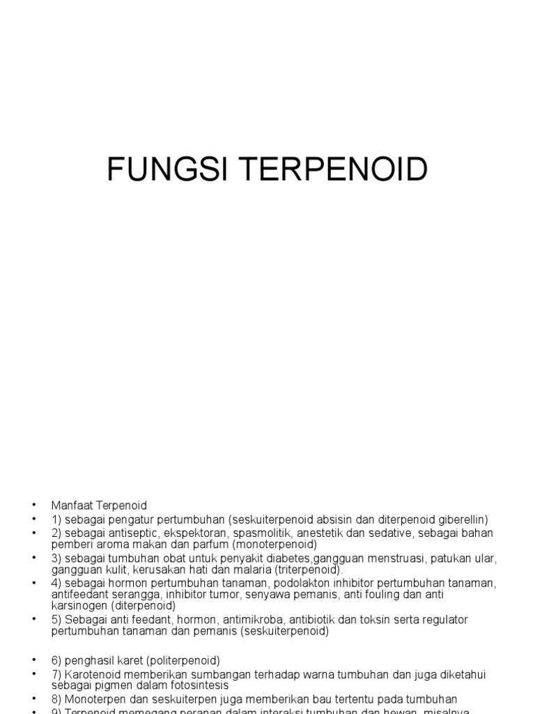 Fungsi Terpenoid | PDF