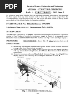 Torsion Test Lab Report | PDF | Fracture | Deformation (Engineering)