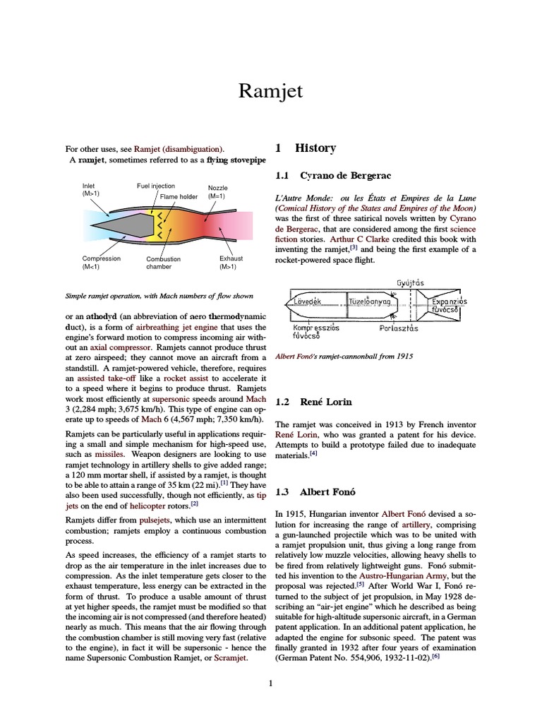 Ramjet | PDF | Jet Engine | Vehicle Technology