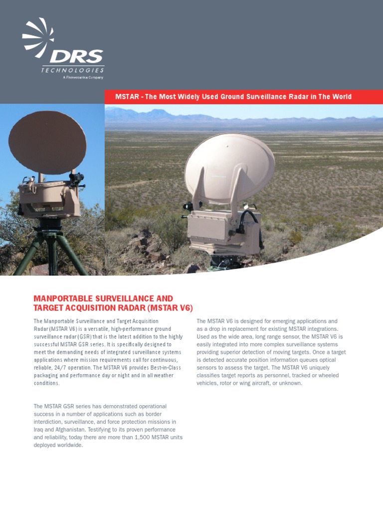 Mstar GSR Datasheet | PDF | Radar | Surveillance