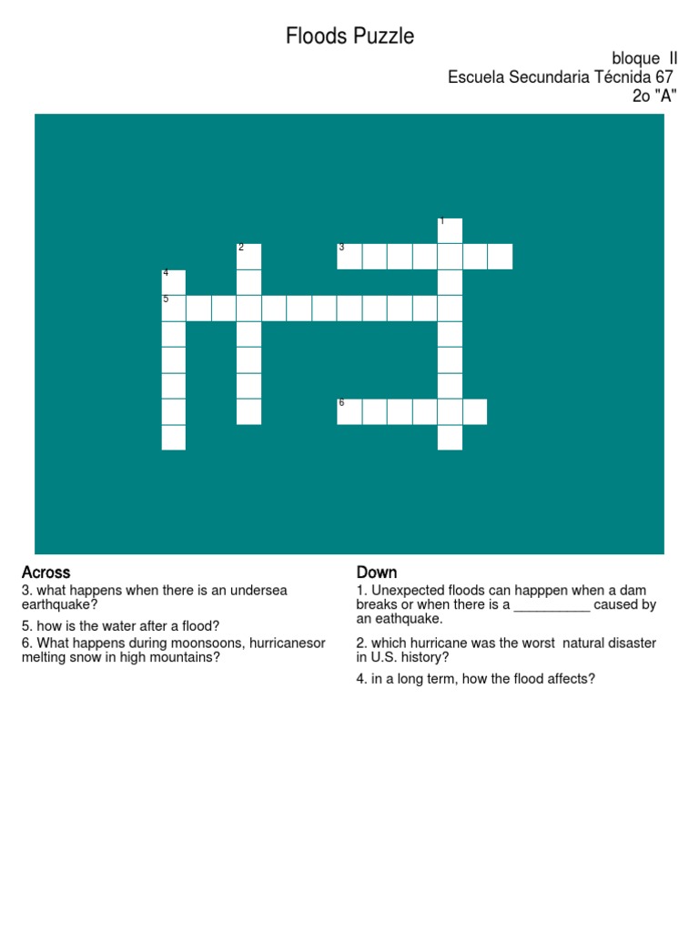 Floods Puzzle | PDF