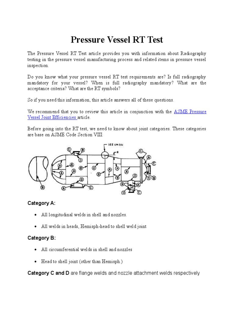 Pressure Vessel RT Test | PDF | Mechanical Engineering | Nature
