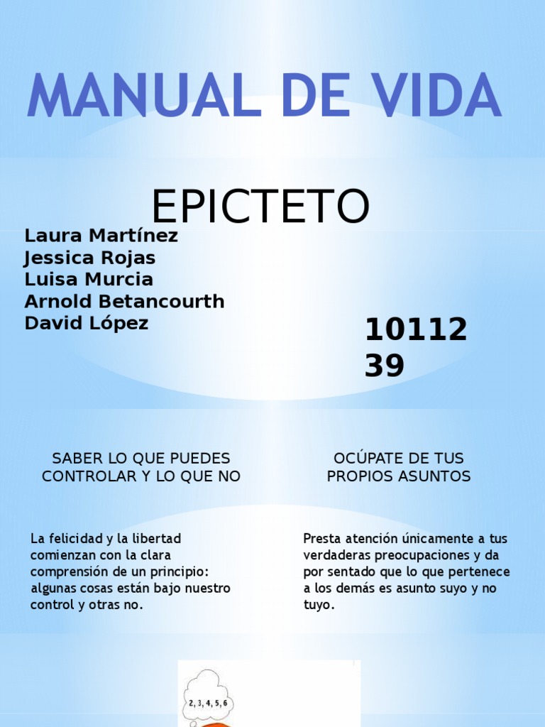 Manual de La Vida de Epicteto | PDF | Epicteto | Verdad Manual de La Vida de Epicteto | PDF | Epicteto | Verdad
