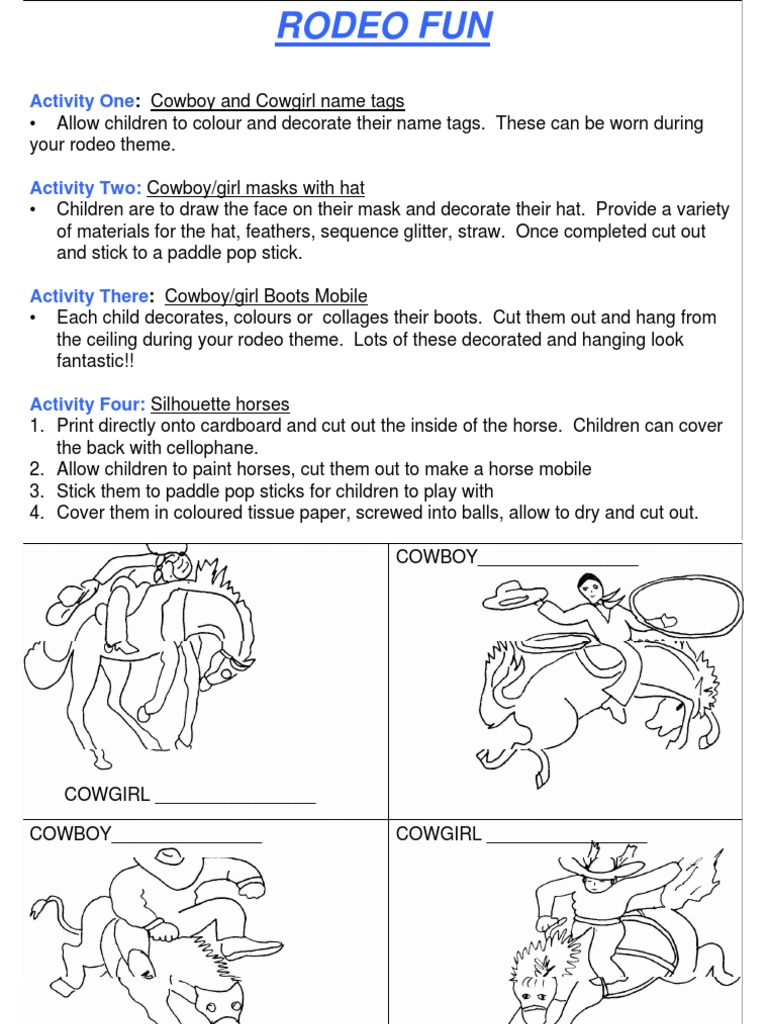 Rodeo Printables | PDF | Art
