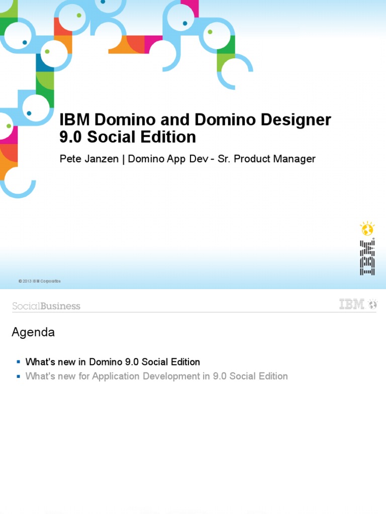 IBM Domino and Domino Designer 9.0 Social Edition | PDF | Ibm Notes ...