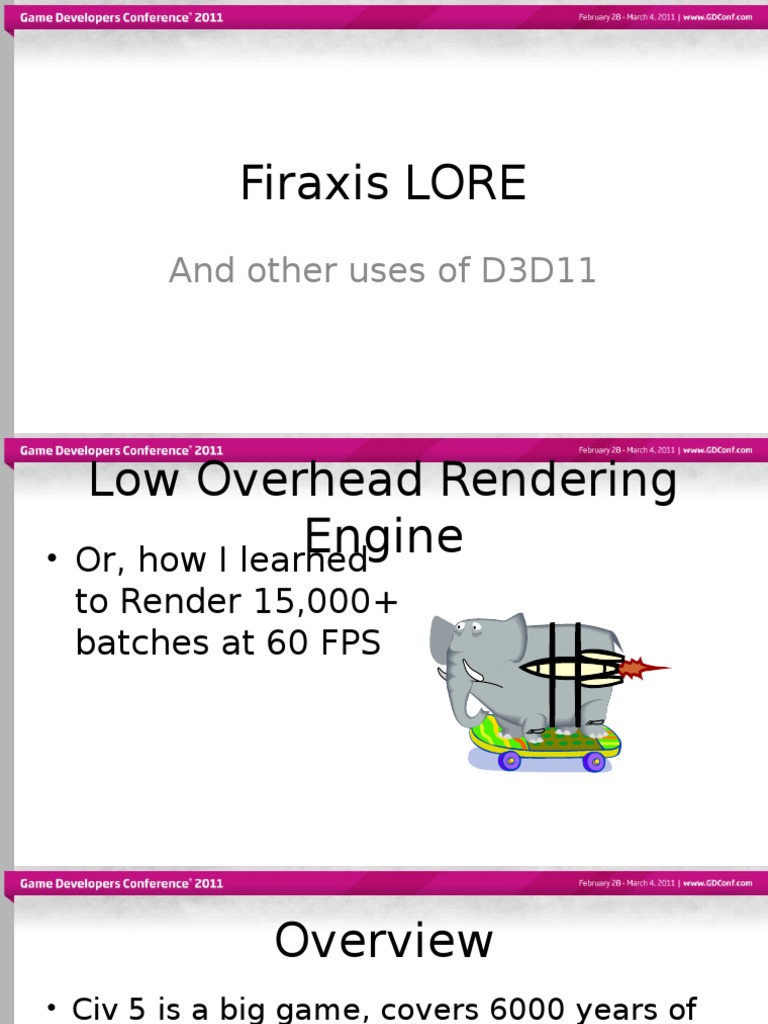 Firaxis Lore | PDF | Rendering (Computer Graphics) | Thread (Computing)
