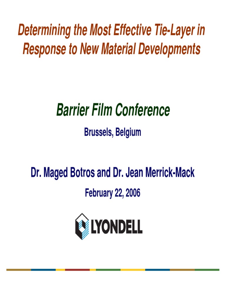 Barrier Films | PDF | Composite Material | Extrusion