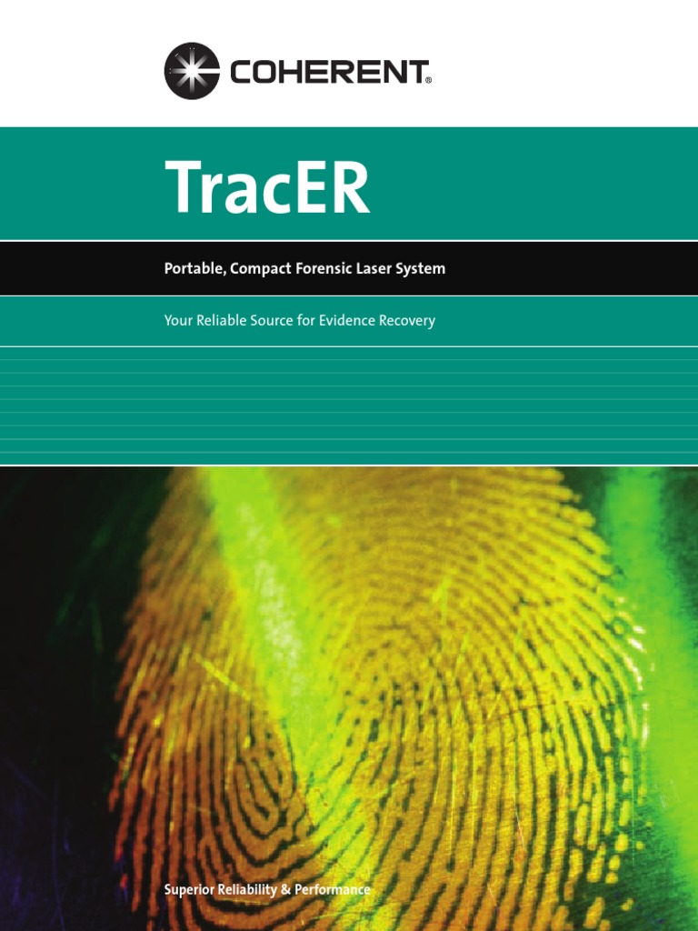TracER Forensics Brochure Web | PDF | Laser | Fluorescence
