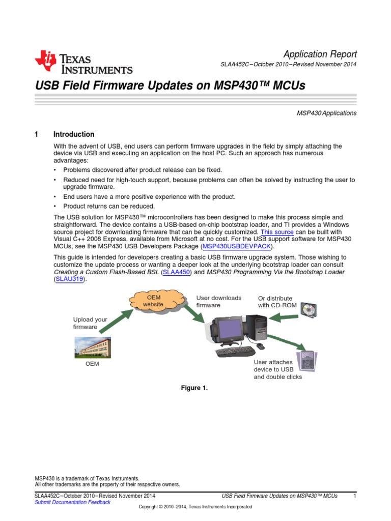 USB Field Firmware Updates On MSP430 MCUs | PDF | Usb | Device Driver