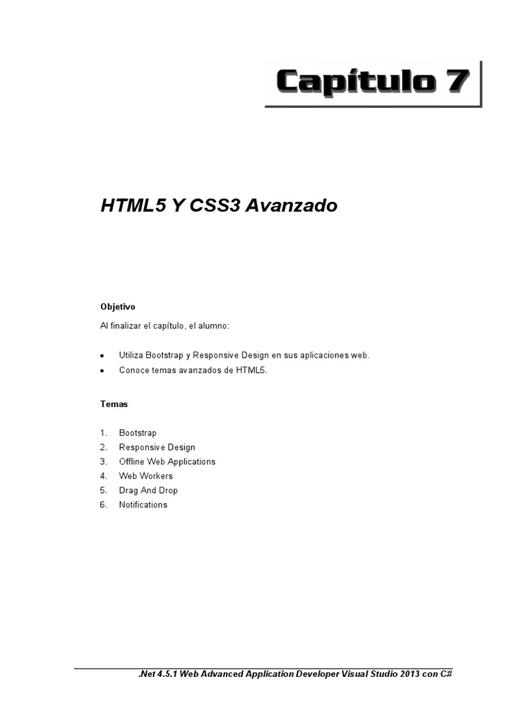Capitulo 7 - HTML5 y CSS3 Avanzado - C# PDF | PDF | Cookie HTTP ...