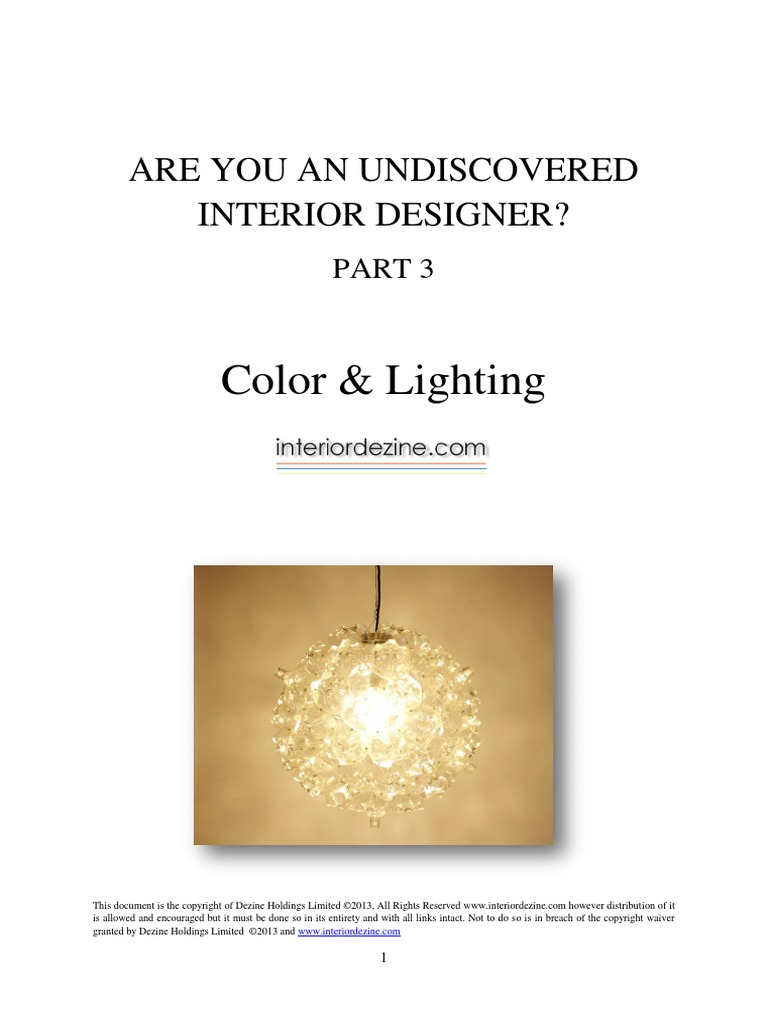 Color and Lighting | Download Free PDF | Color | Lighting