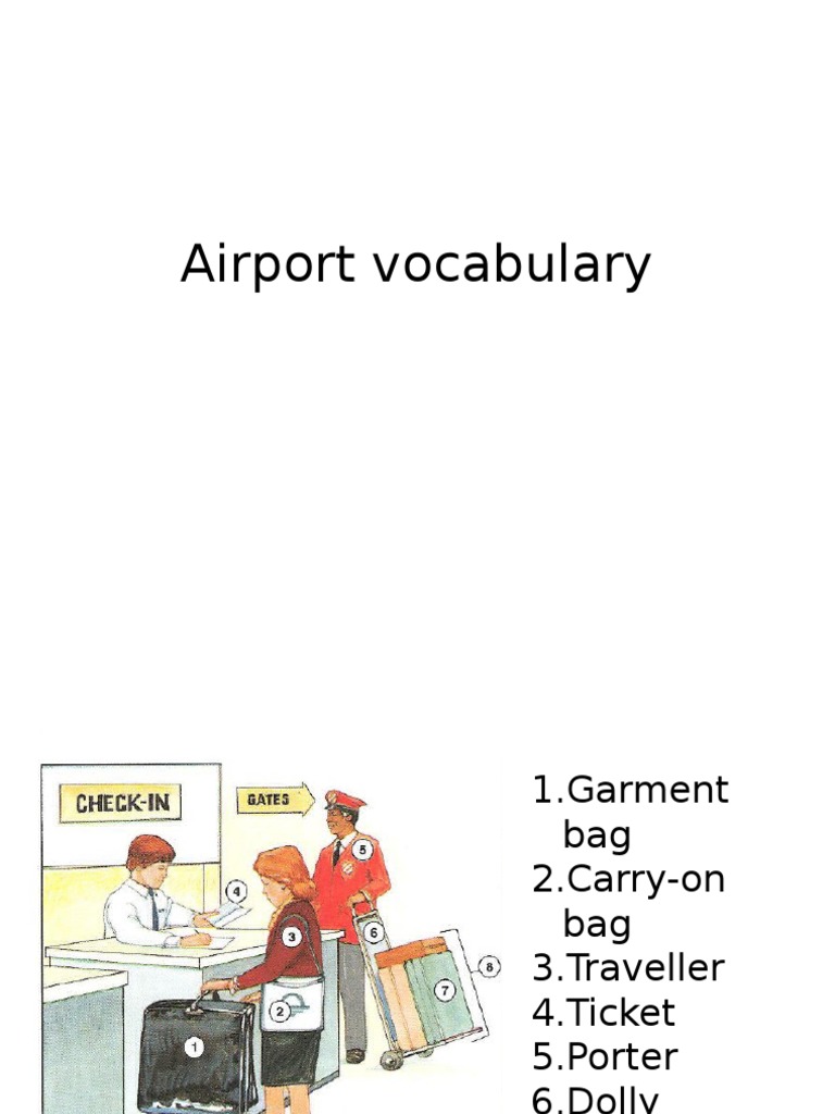 Airport Vocabulary | PDF